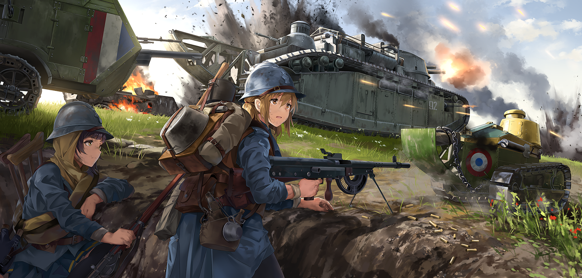 Anime Military Combat - HD Wallpaper by NEKO♨