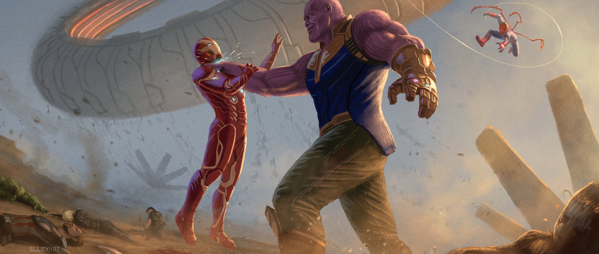 Epic Avengers Showdown: Spider-Man, Iron Man vs Thanos – HD Infinity ...
