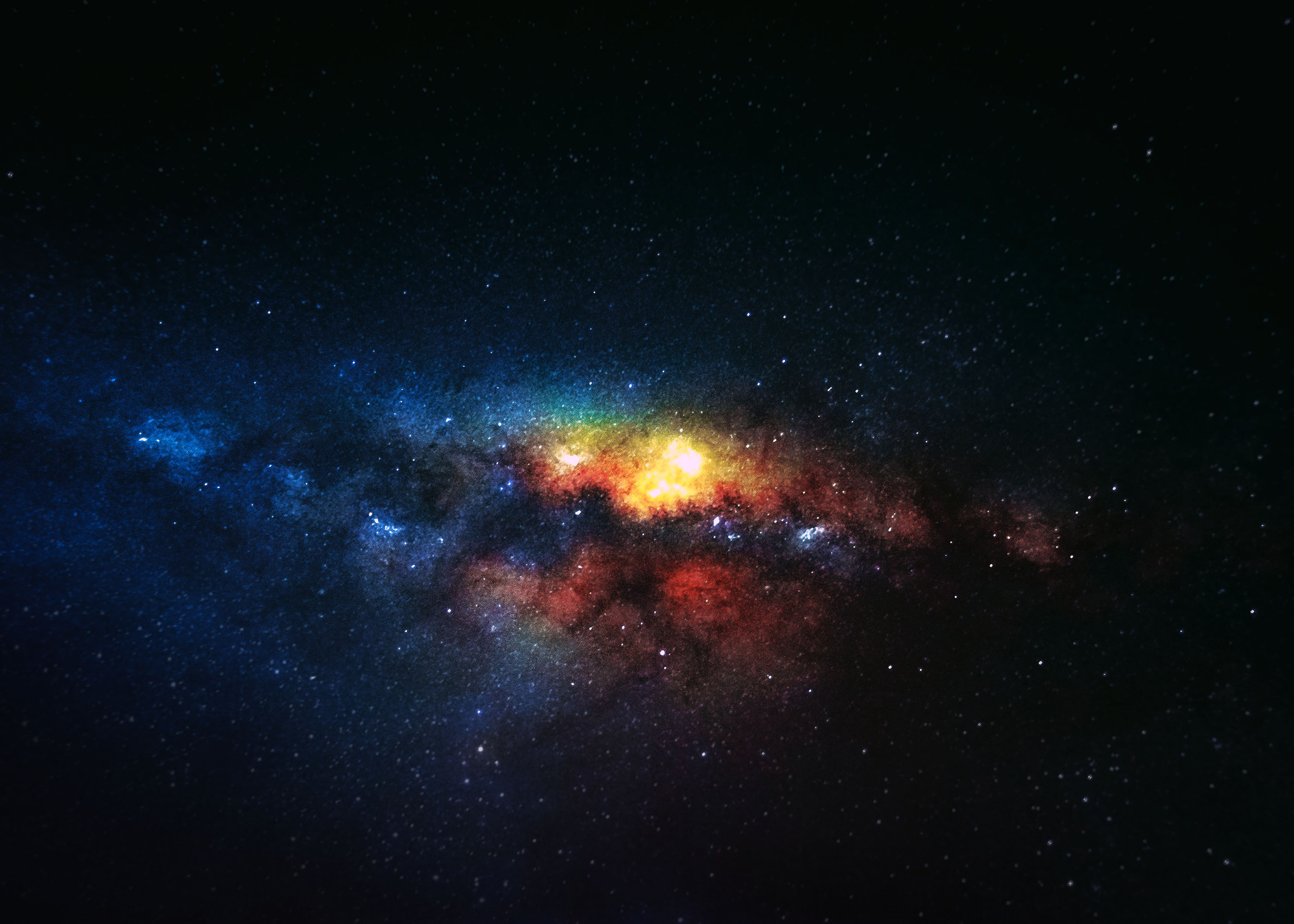 Galactic Radiance: Stunning HD Sci-Fi Starscape Wallpaper