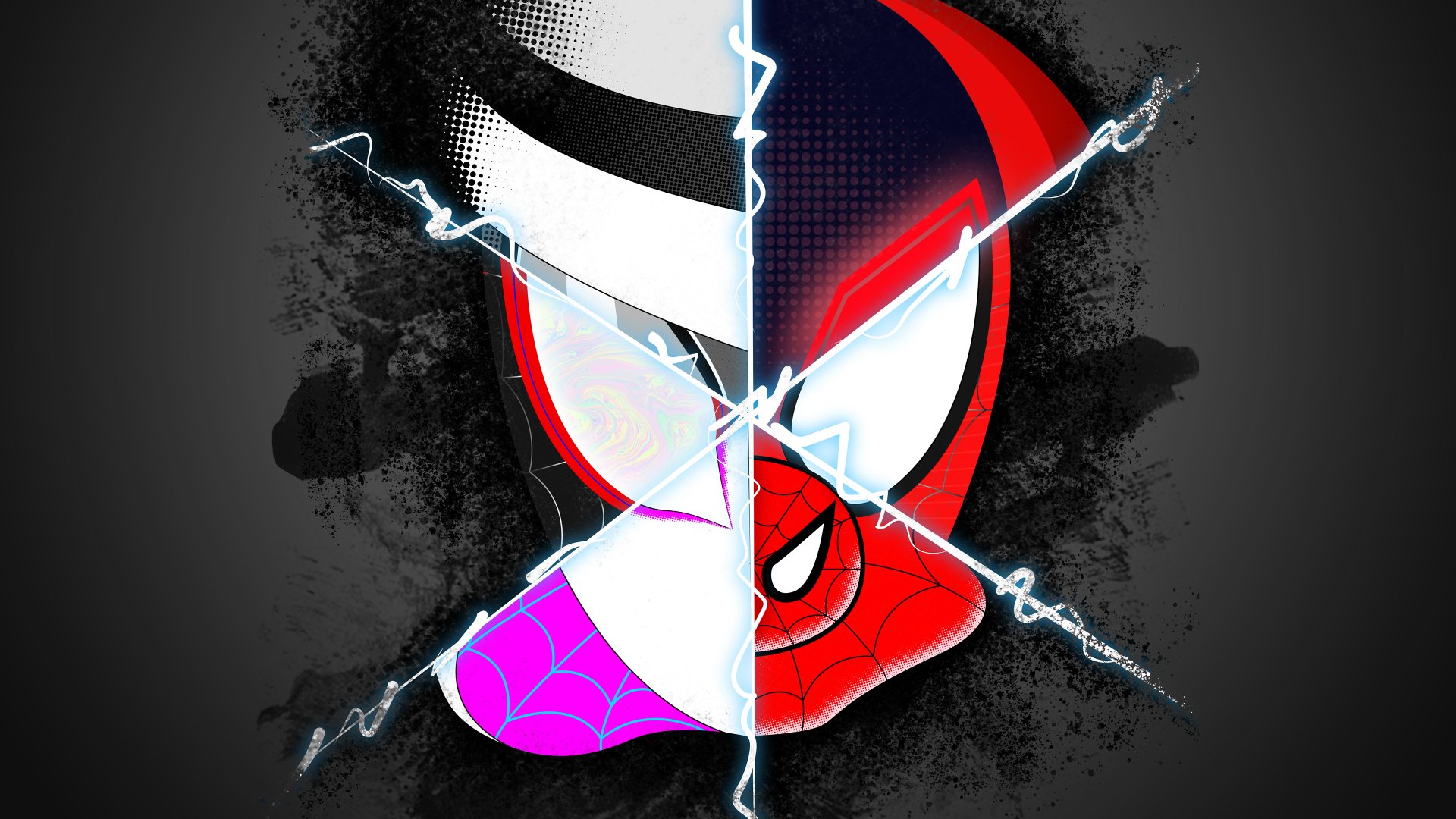 4K Ultra HD Spider-Man: Into The Spider-Verse Wallpaper Hero Split by ...