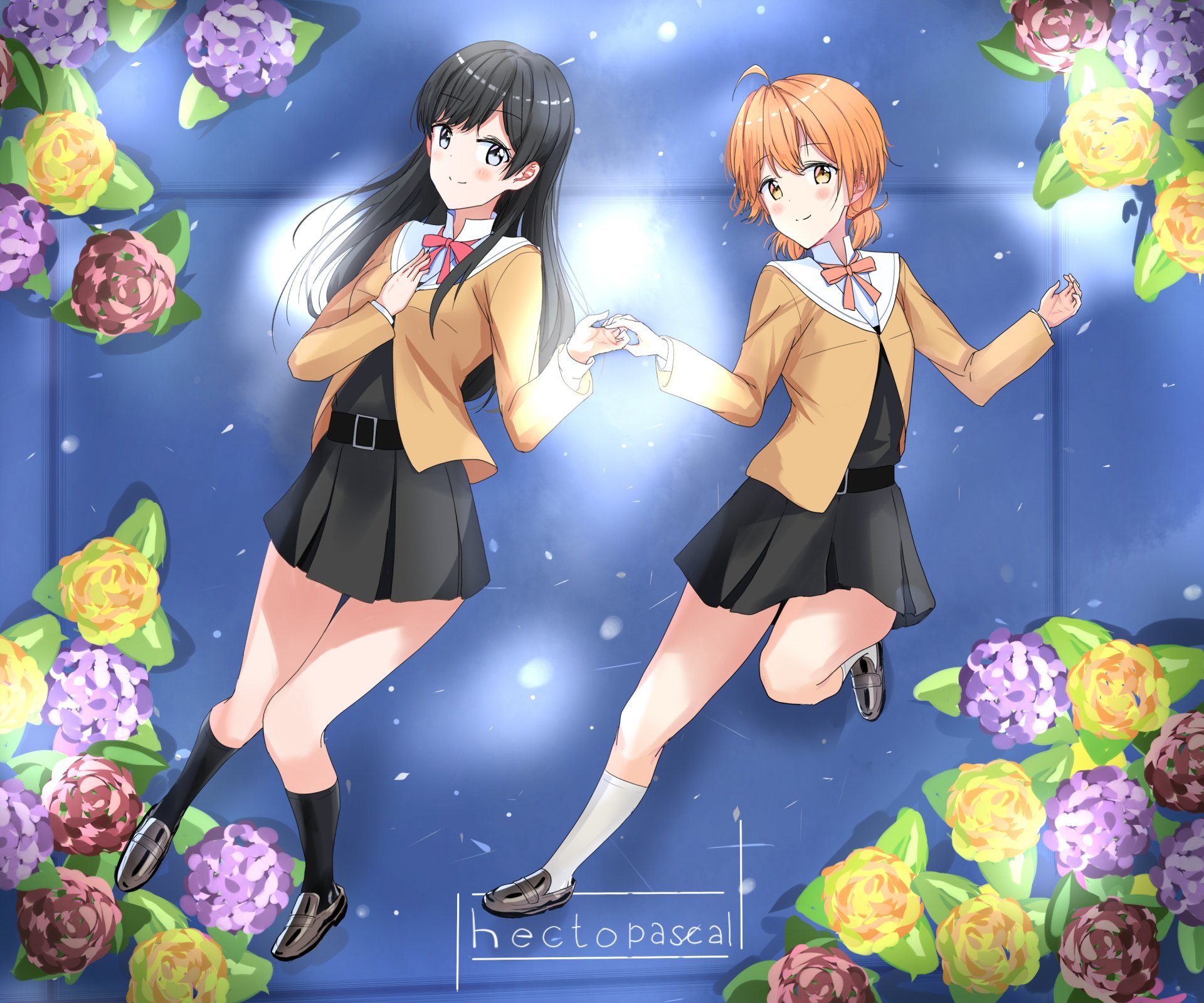 Bloom Into You HD Wallpaper: Yuu Koito & Touko Nanami in Anime Magic by ...