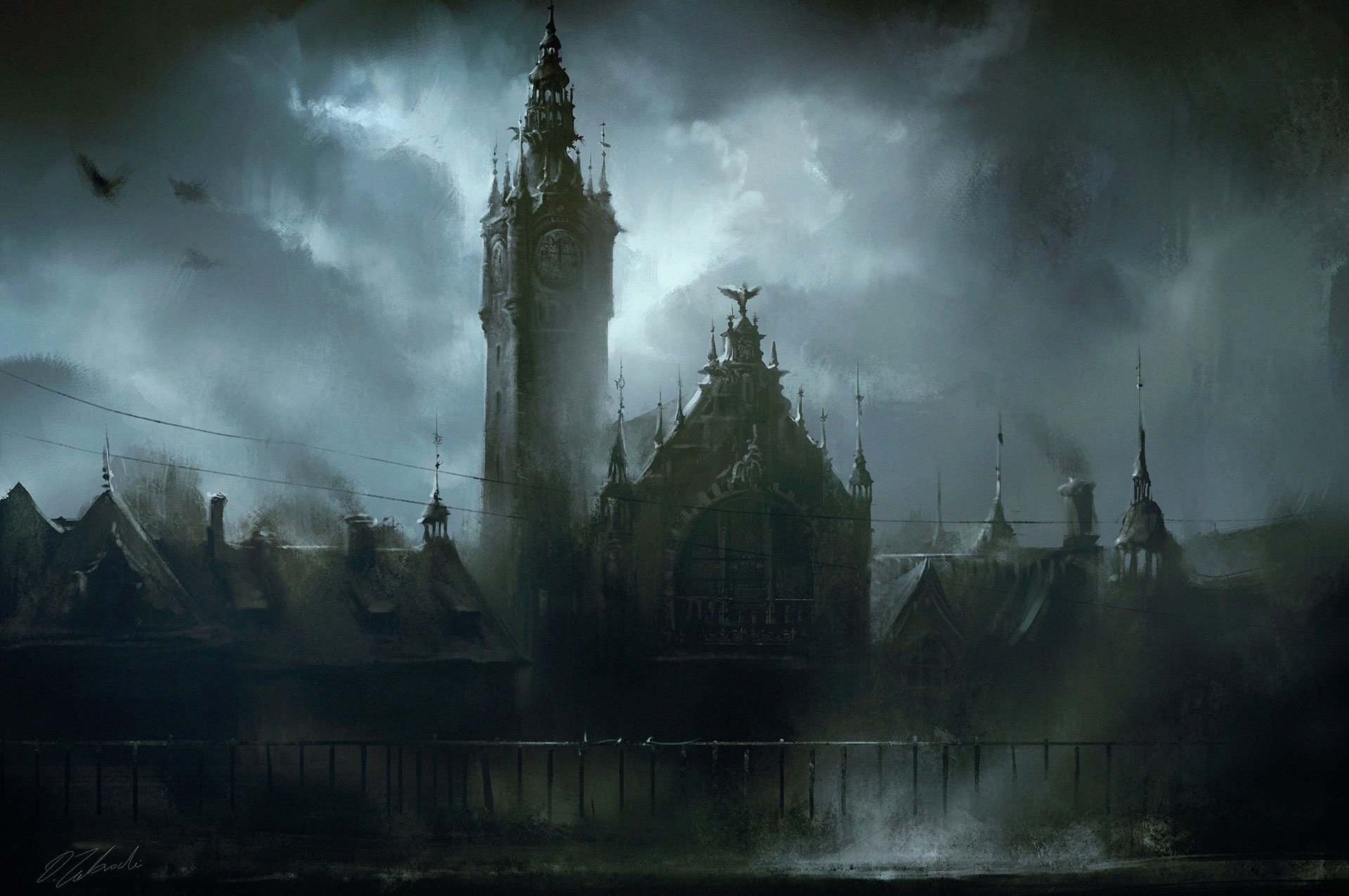 Dark Gothic Church HD Wallpaper by Darek Zabrocki