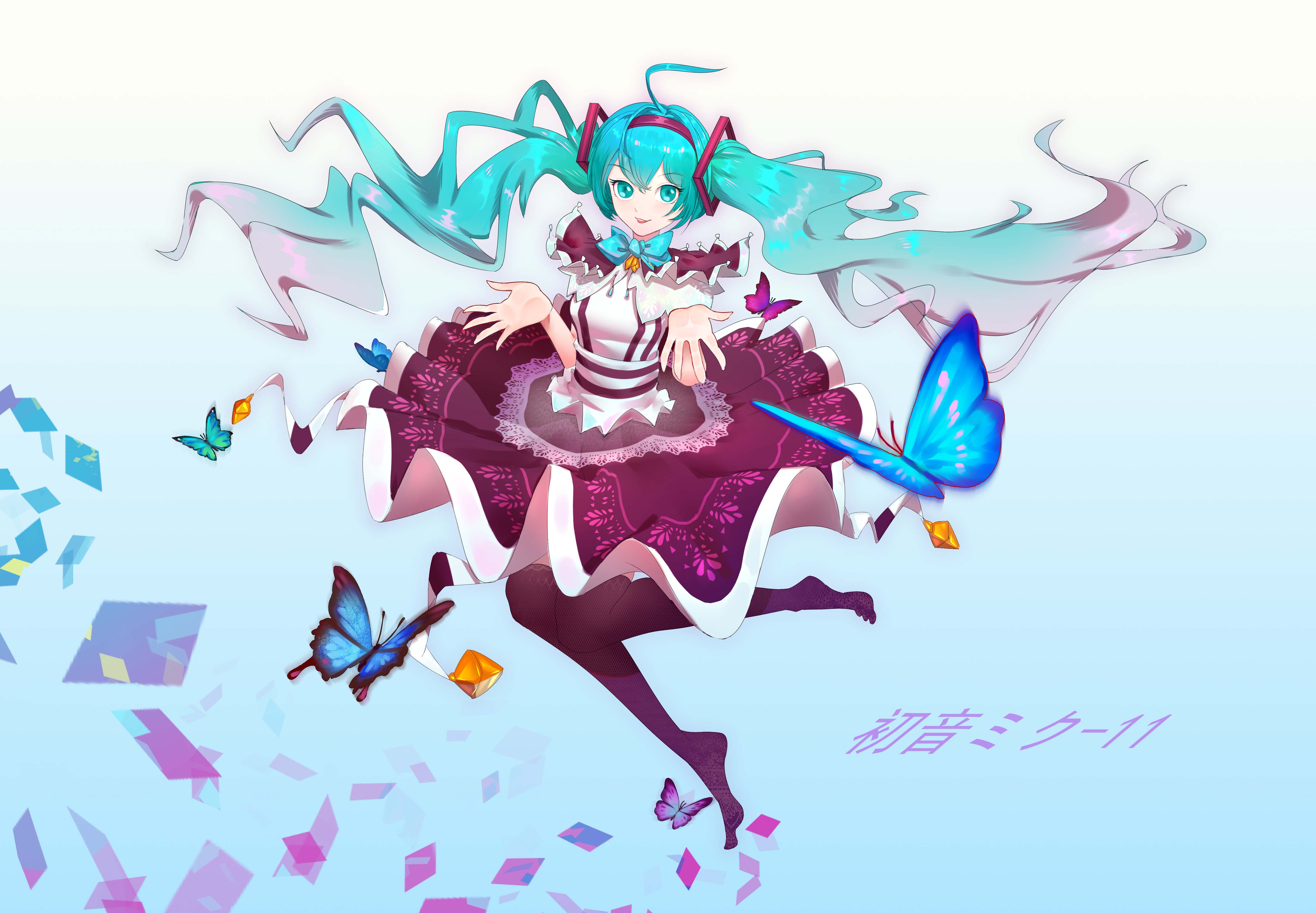 Hatsune Miku 4K Ultra HD Anime Vocaloid Wallpaper – Vibrant Digital ...