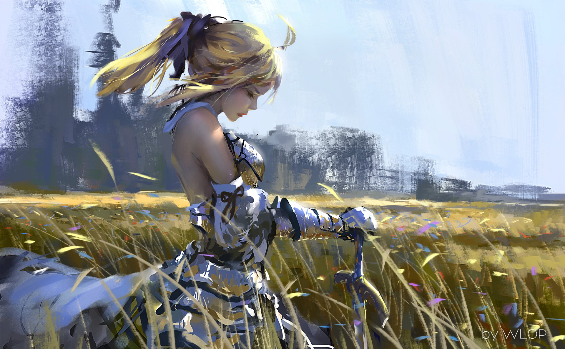 Fate Series Saber Lily - 4K Ultra HD Armor and Excalibur Wallpaper by ...