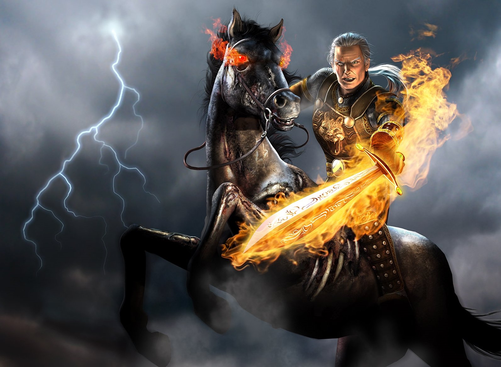 EverQuest Templar Fury HD Wallpaper: Legendary Video Game Epic